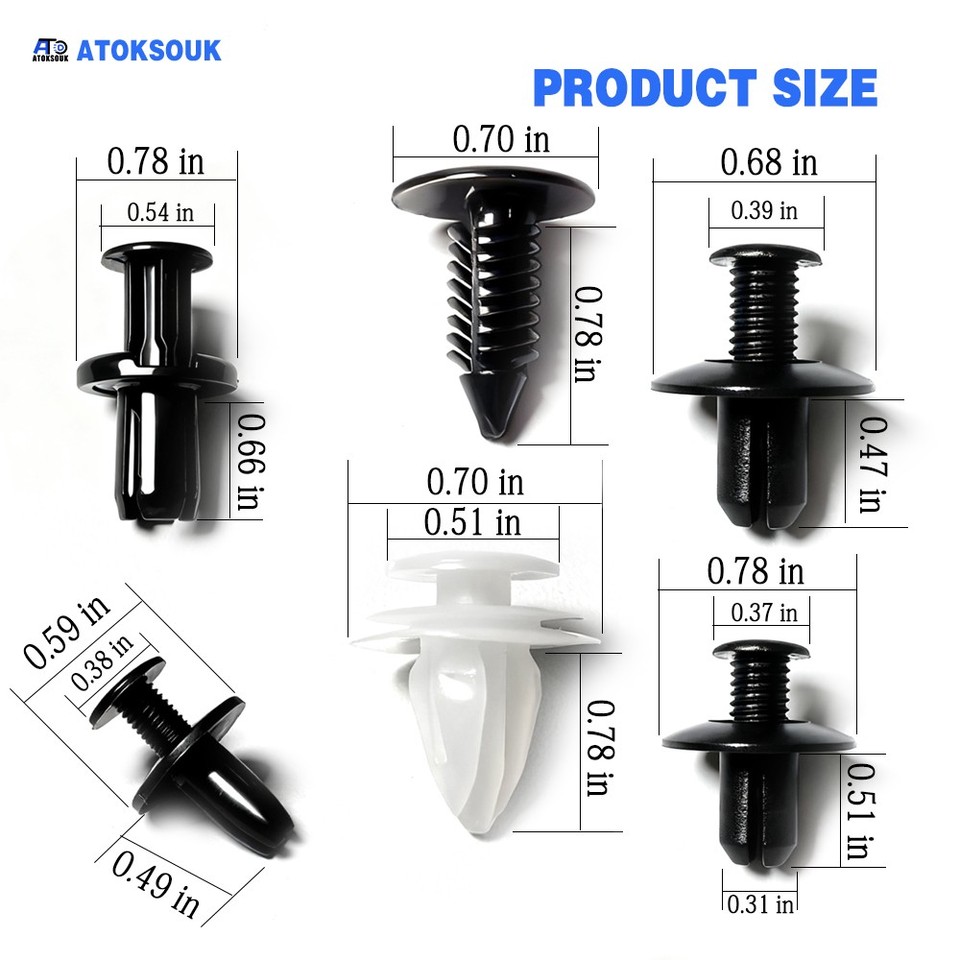 100pcs+4 Nissan 370Z Engine Splash Fastener Bumper Fender Liner ...