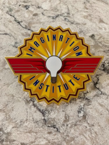 LE500 Epcot Imagination Institute 3D Logo Sign Pin Disney World Figment ...