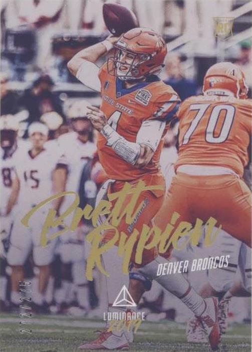 2019 Panini Luminance - Rookie Brett Rypien #138 Gold /275 (RC) for ...