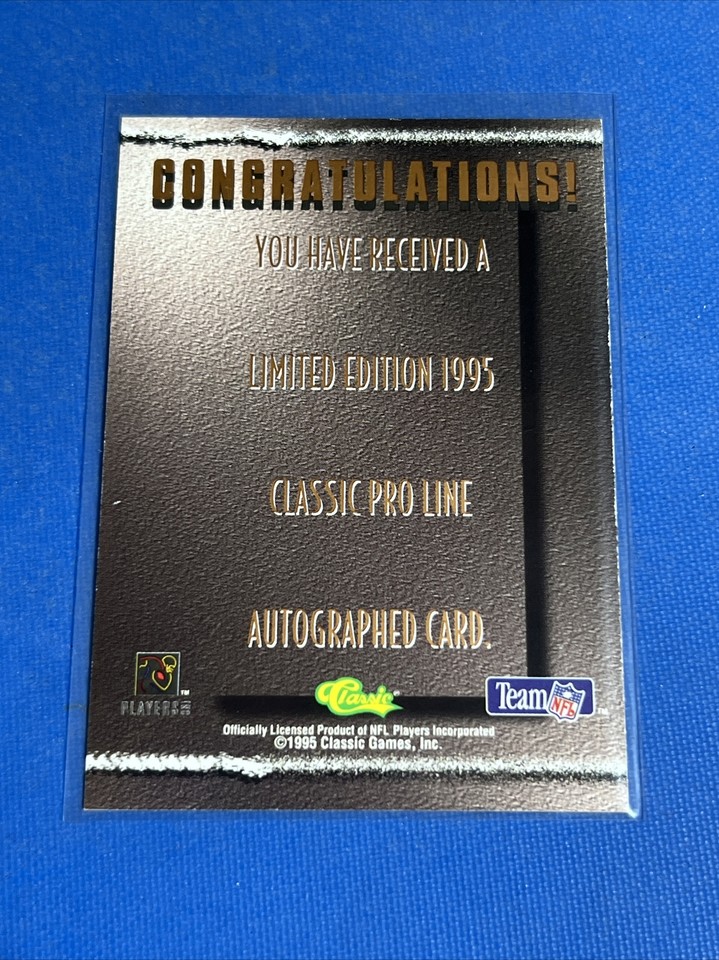 🔥1995 Classic Pro Line Auto #d’ /1200 Steve Israel Autograph Rams🔥0324 ...