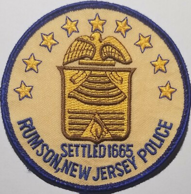 RUMSON POLICE NEW JERSEY NJ CLOTH PATCH | eBay