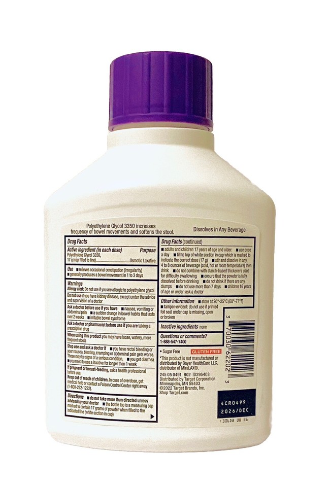 6 Pack PowderLax PG3350 *Compare to MiraLAX Clear Total 180 DOSES! Exp ...