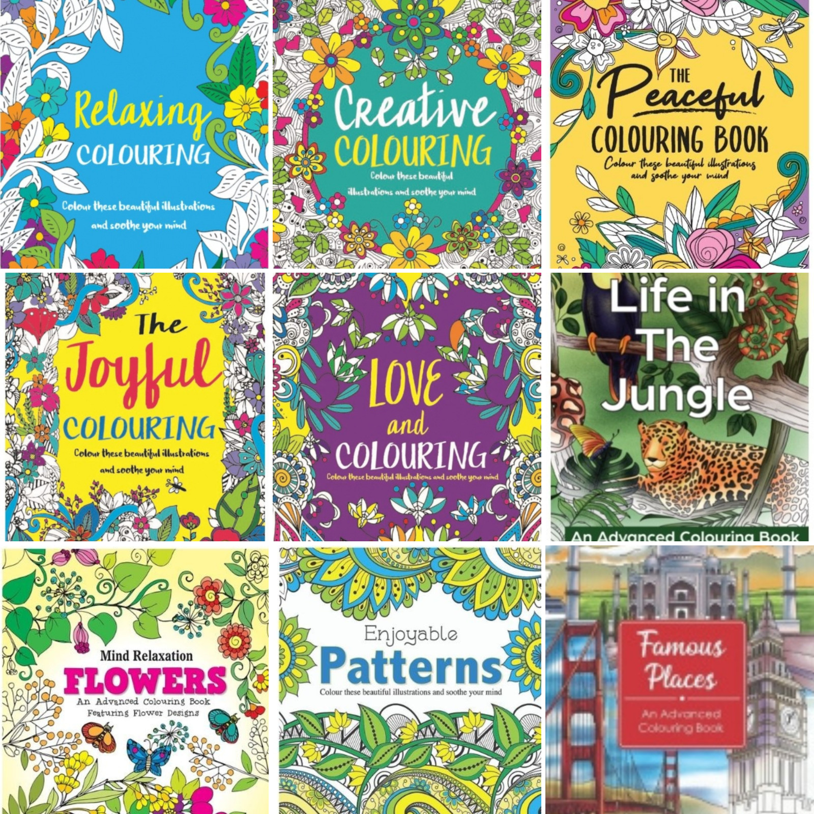 Advanced Adult Colouring Book Creativity | Grelly UK