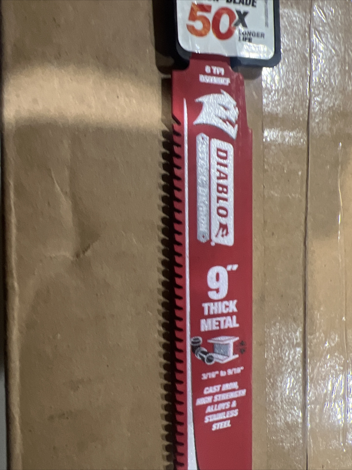 Diablo 9" Reciprocating Saw Blade Carbide Tipped for Thick Metal ...