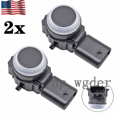 2x Fit Tesla Model S Front Parking Sensor Assist PDC 1048474-01-A Black ...