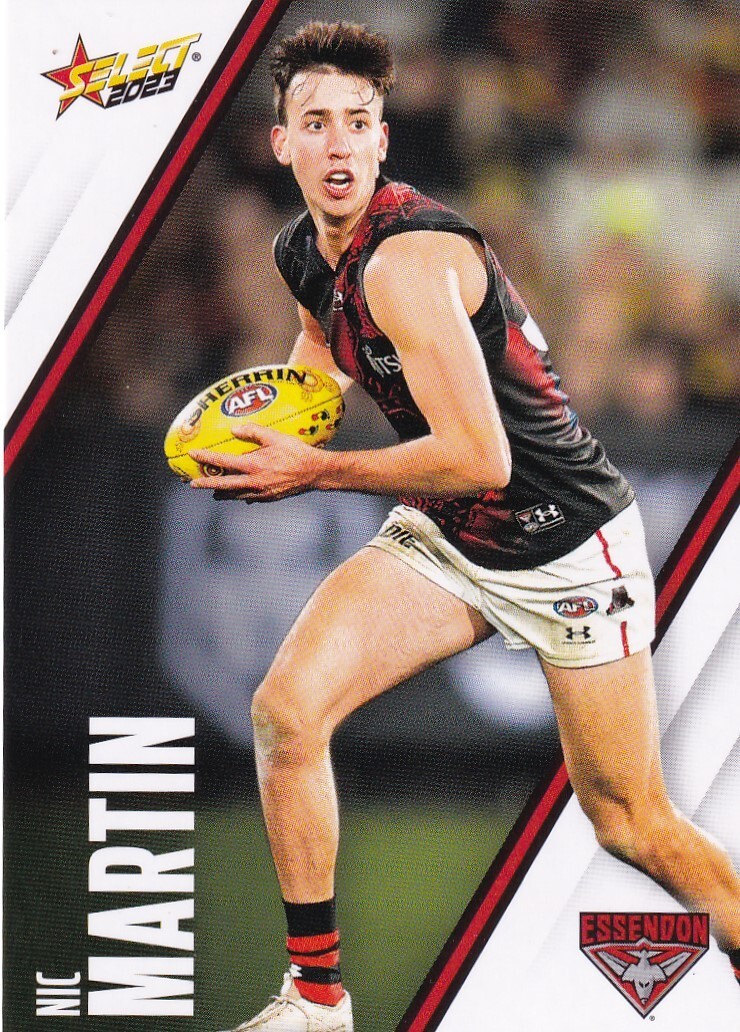 AFL 2023 Select Essendon Bombers - Nic Martin Card No.45 | eBay Australia