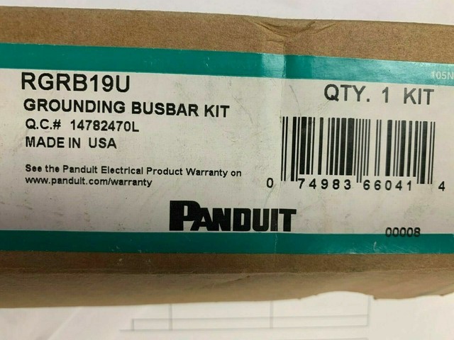 Panduit RGRB19U Grounding Busbar Kit 20-hole for sale online | eBay