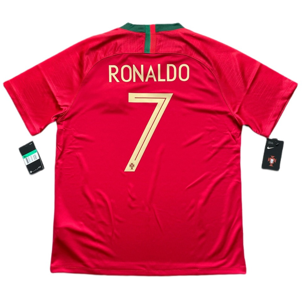 2018/19 Portugal Home Jersey #7 Ronaldo XL Nike Soccer World Cup CR7 ...