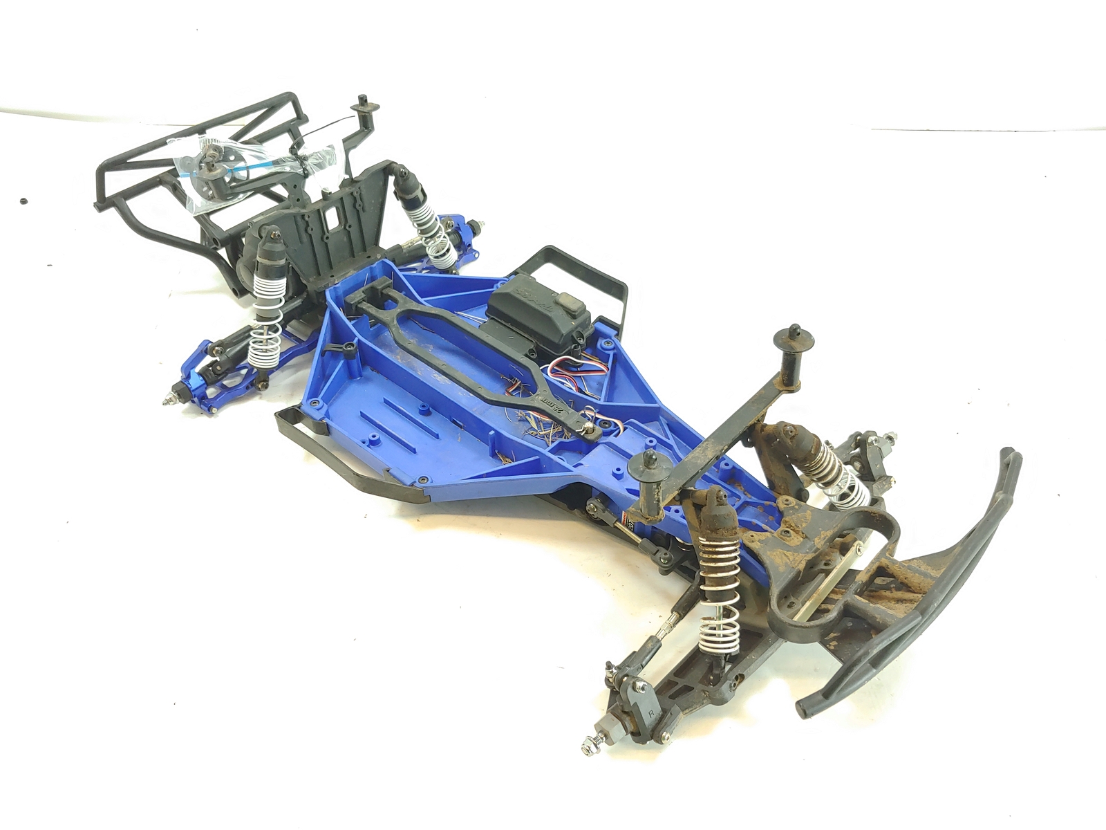 UPGRADED Traxxas Slash 2wd LCG 1/10 Short Course Roller Slider Chassis ...