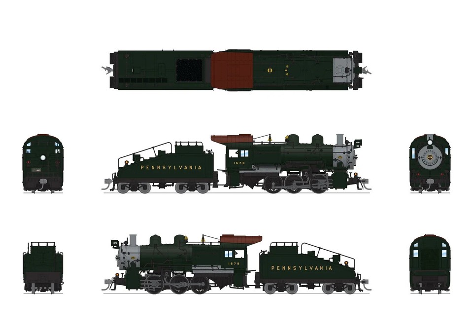 Broadway Limited HO 9184 PRR Class B6sb 0-6-0 Switcher - Pennsylvania ...