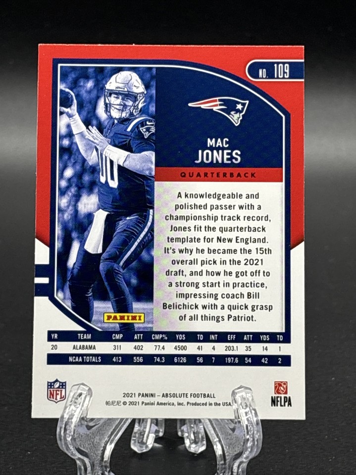 2021 Absolute Mac Jones Rookie Card R29371 | eBay
