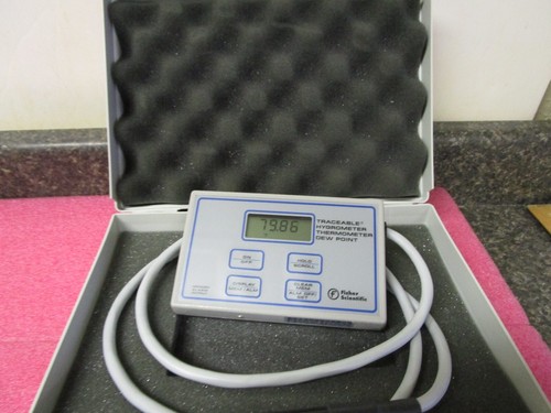 Fisher Scientific Traceable Hygrometer Thermometer Dew Point Meter ...