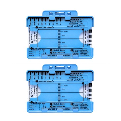 2PCS ECG 7 Step Ruler, ECG 7 Step Ruler for ECG/EKG Interpretation ...