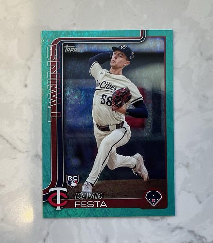 2025 Topps Series 1 David Festa Aqua Rainbow Foil | eBay