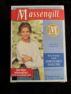 NOS Massengill Disposable Douche Delicately Fragranced Baby Powder ...