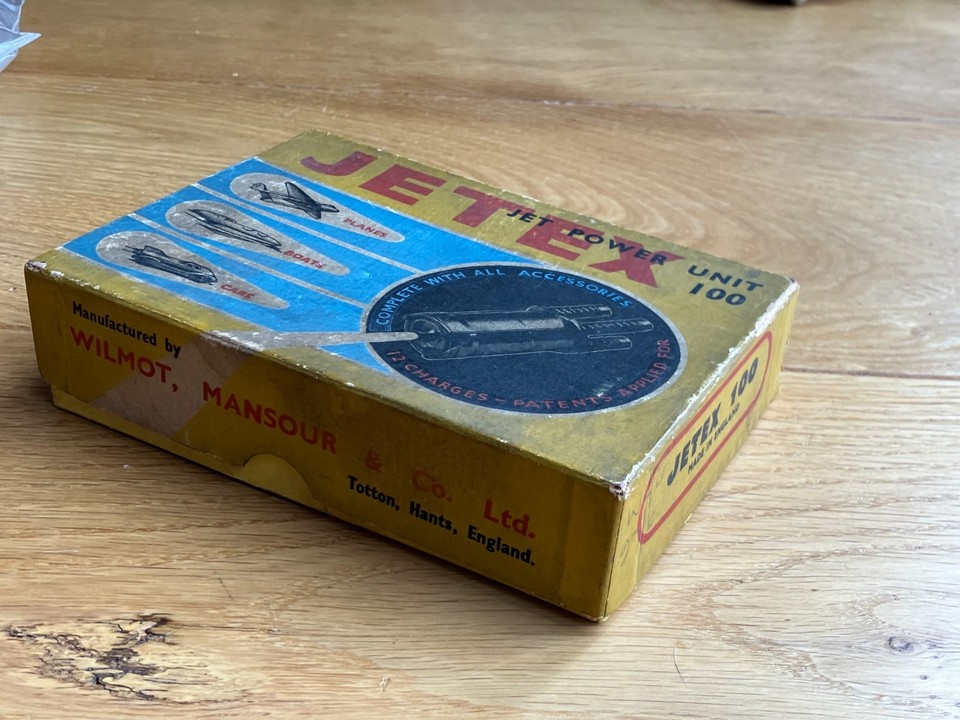 JETEX JET POWER UNIT 100- box, augmentor tube, no motor (model rocket ...