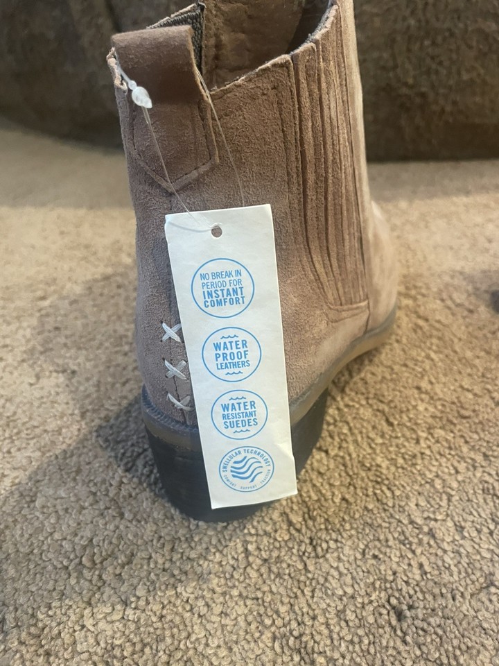Reef Voyage Brown Suede Leather Chelsea Ankle Heel Boots Women’s Sz 8 ...
