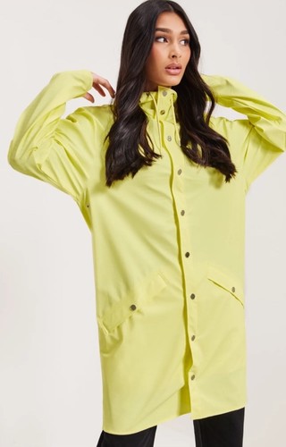 Rains Brand Long Jacket Raincoat Straw Yellow XL Rain Hooded ...
