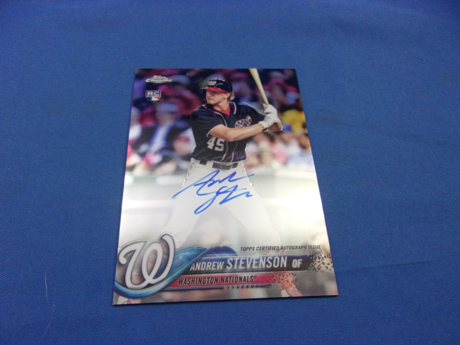 Topps Chrome 2018 RC Rookie Autograph AUTO Andrew Stevenson RA-AS | eBay