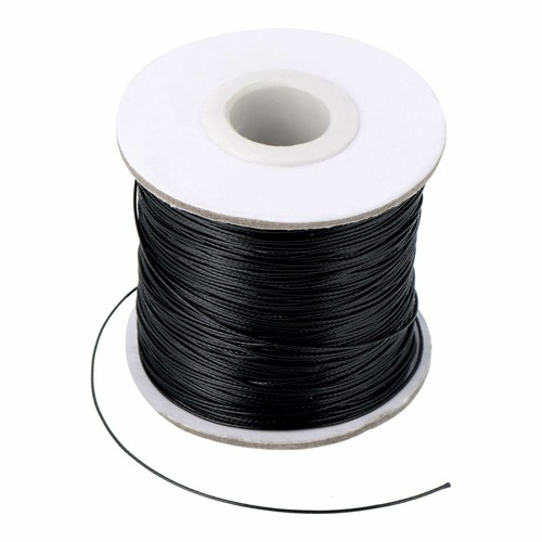 6 ROLLS - 600 METERS ASSORTED COLOURS WAXED COTTON BEADING CORD STRING ...