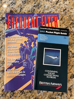 OAG Pocket Flight Guide Europe M E Africa June 1993 Frequent Flyer ...
