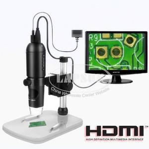 10-200X 1080P HDMI USB HD Digital Lab Microscope Camera TF Card Video ...