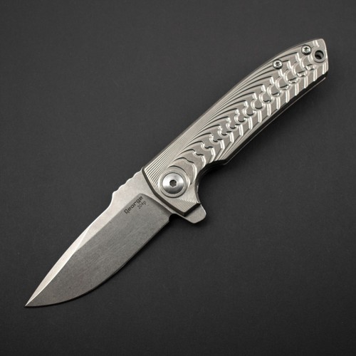 RARE! Les George VECP, Morph Milled Titanium, 204p Blade, Framelock ...