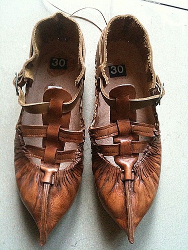 NEW ORIGINAL HANDCRAFTED LEATHER SHOES UNISEX-FOLK SANDALS OPINGA-SIZE ...