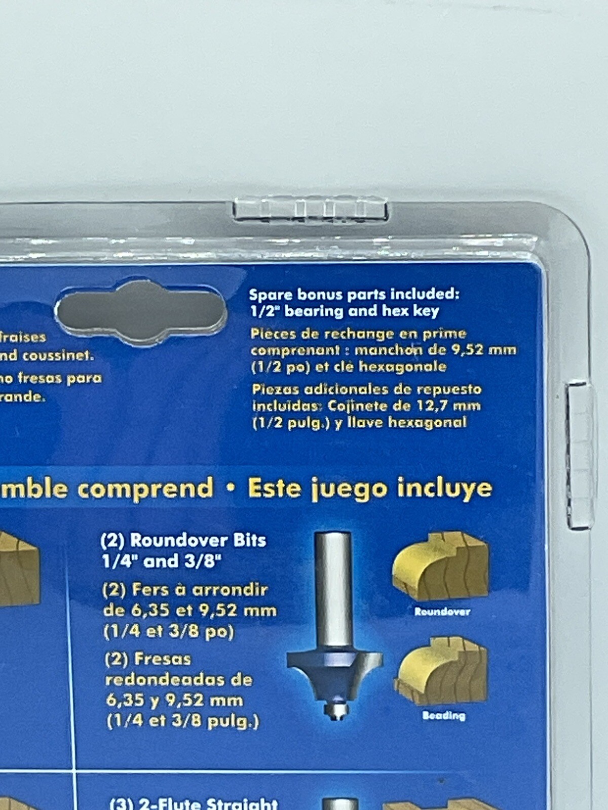 Ryobi 8 Pcs 1/4" Shank Carbide Router Bit Set Case A25RP08 for sale ...