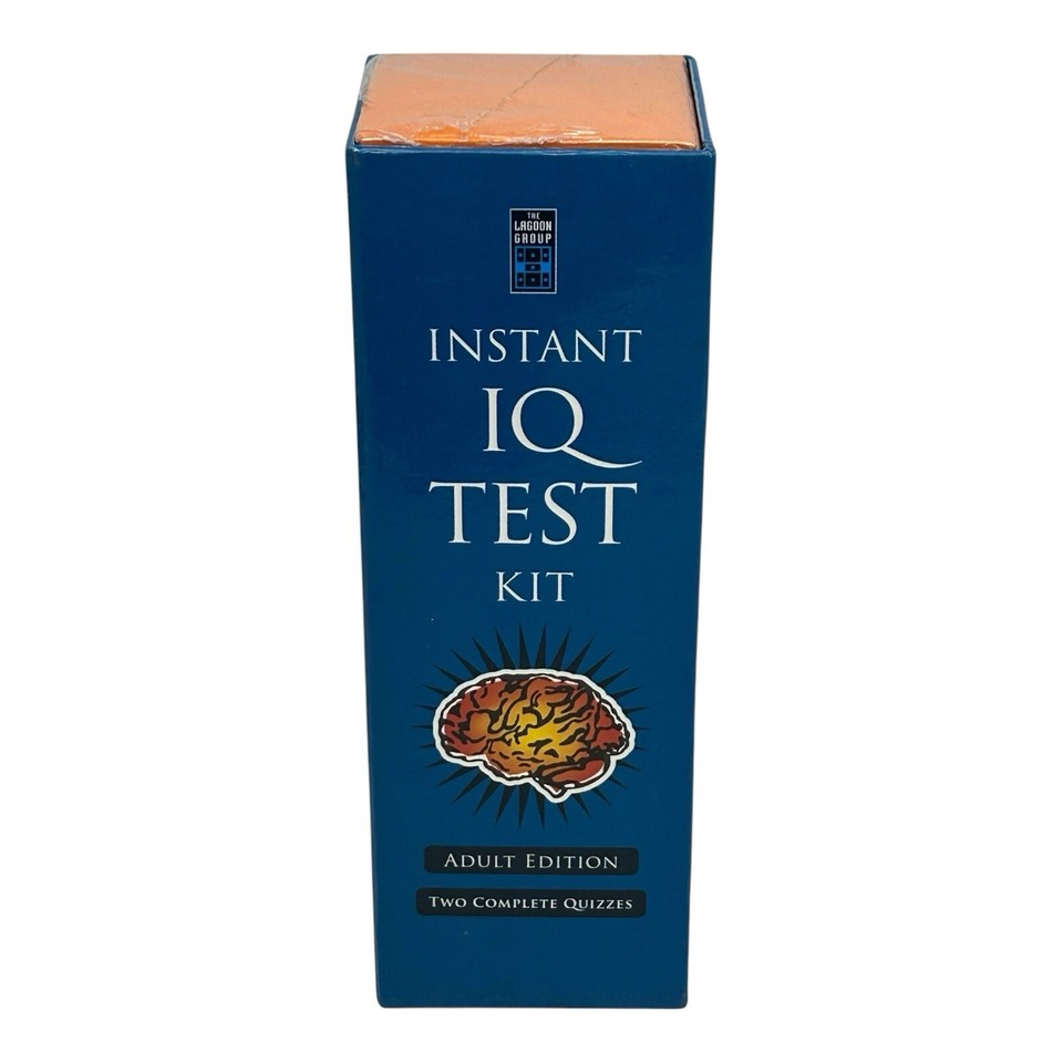 Instant IQ TEST KIT Adult Edition Two Complete Quizzes New In Box ...