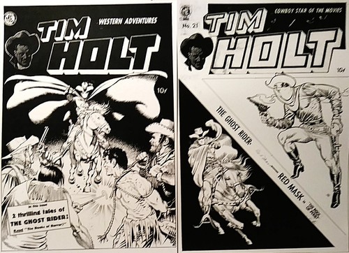 FRAZETTA TIM HOLT COMIC COVERS FROM 1950s 11X16" ORIGINAL ART, VINTAGE NEW, MINT | eBay