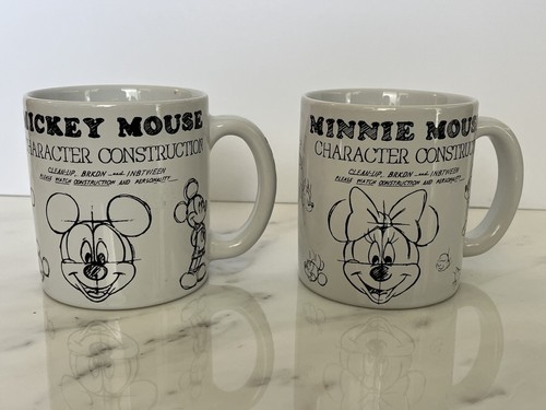 Mickey Minnie Mouse Character Construction Mug Disney Authentic ...