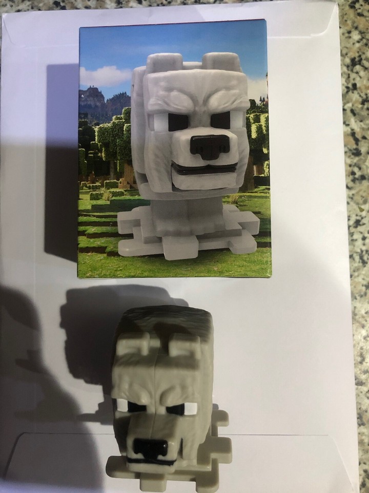 Minecraft Movie McDonalds Happy Meal Toy Wolf & Pink Sheep Mojang New ...