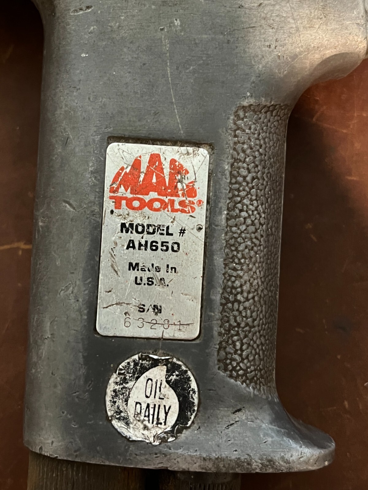 Mac Tools AH650 Mechanics Long Barrel Pneumatic Air Hammer for sale ...