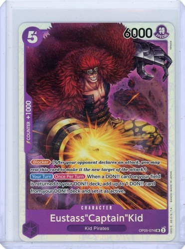 Eustass Captain Kid OP05-074 One Piece 6000 ! | eBay