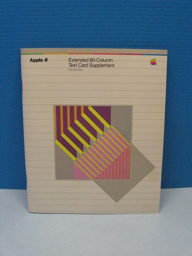 Apple II Extended 80 Column Text Card Supplement for IIe | eBay