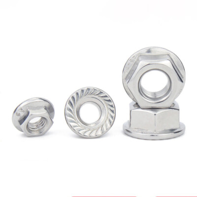 Reverse Thread Flange Nut M5 M6 M8 M10 Hex Rotate Left Nuts A2 ...
