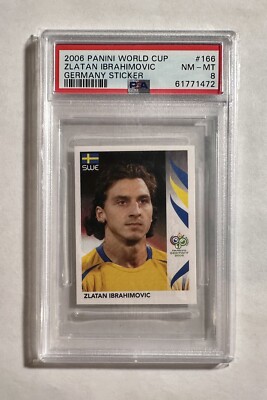 Panini 2006 World Cup Germany Sticker #166 Zlatan Ibrahimovic PSA 8 POP ...