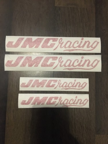 Red JMC racing custom Frame + Fork decals old school BMX | eBay