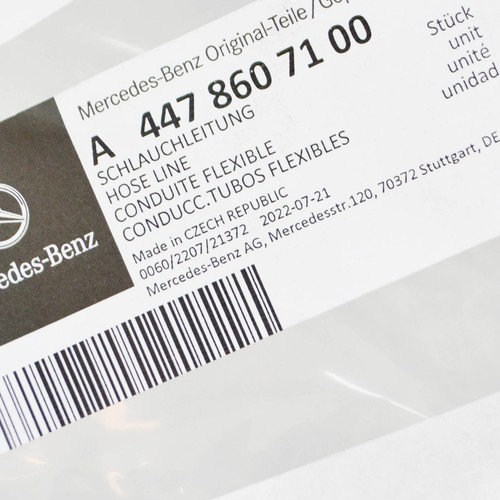 NEW MERCEDES-BENZ VITO W447 WINDSHIELD SYSTEM HOSE LINE A4478607100 ...