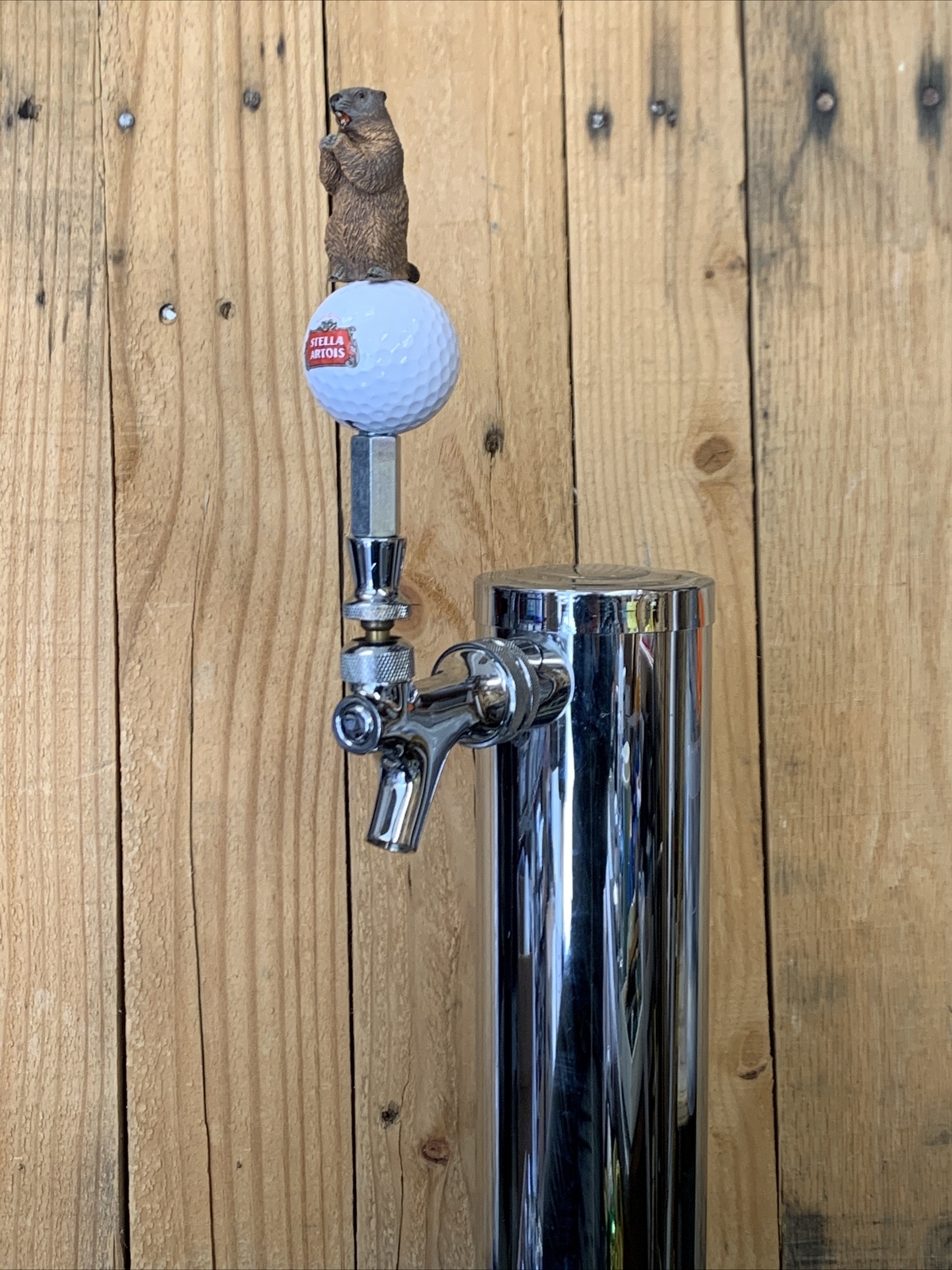 STELLA ARTOIS Beer Golf TAP HANDLE Caddyshack Gopher Keg Kegerator Mini ...