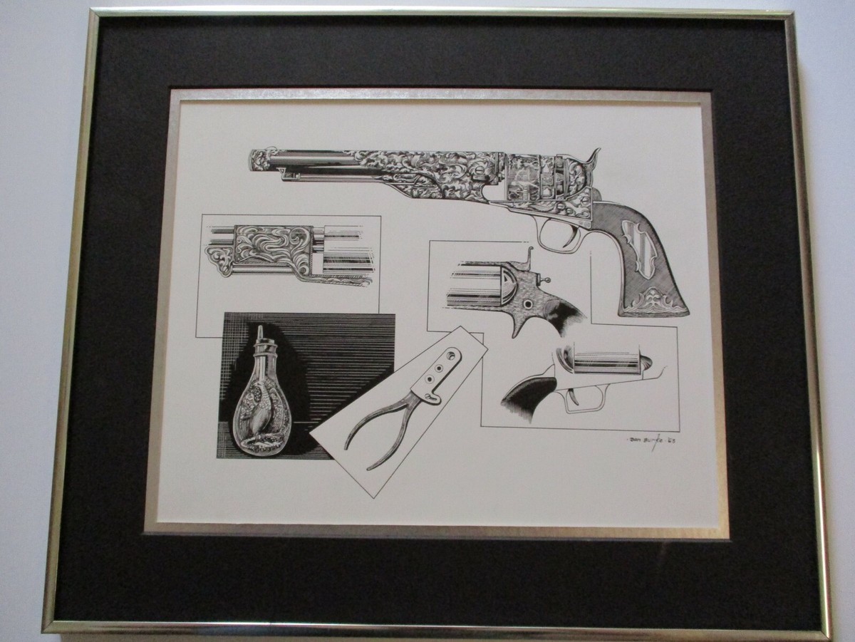 Western Revolver Drawing