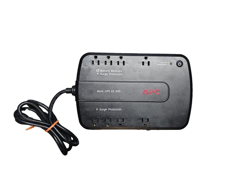 APC Back-UPS 450 Surge Protector/Battery Backup 8 Outlets/USB BE450G No ...