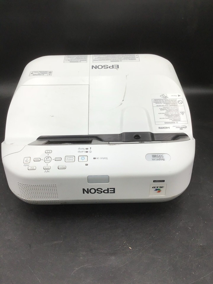 Epson BrightLink 595Wi H599A HDMI Projector 3300 Lumen, 1910 Hours | eBay