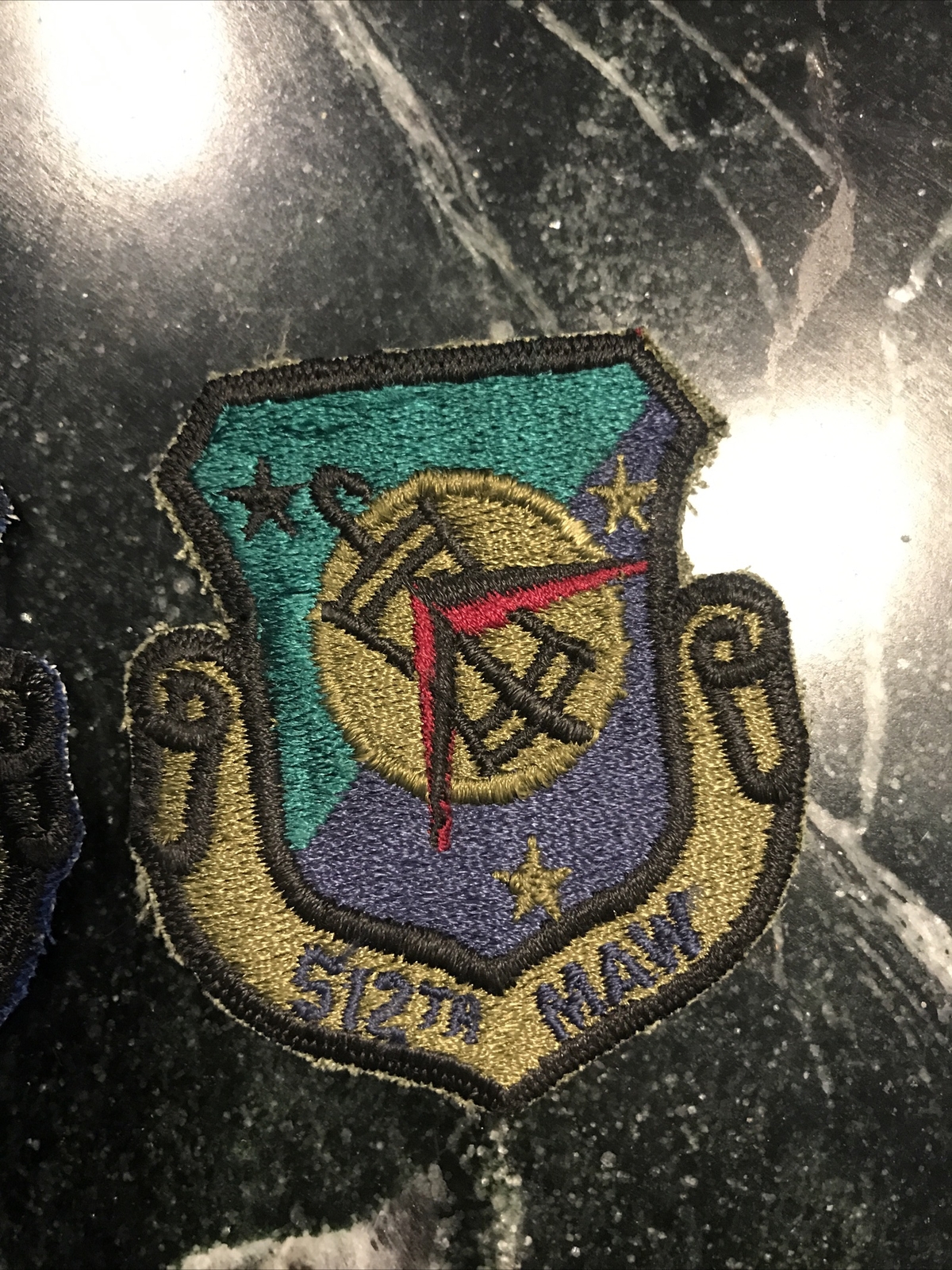 USAF PATCH 512th Military Airlift Squadron Rare Subdued 70s 80s Orig 3 ...