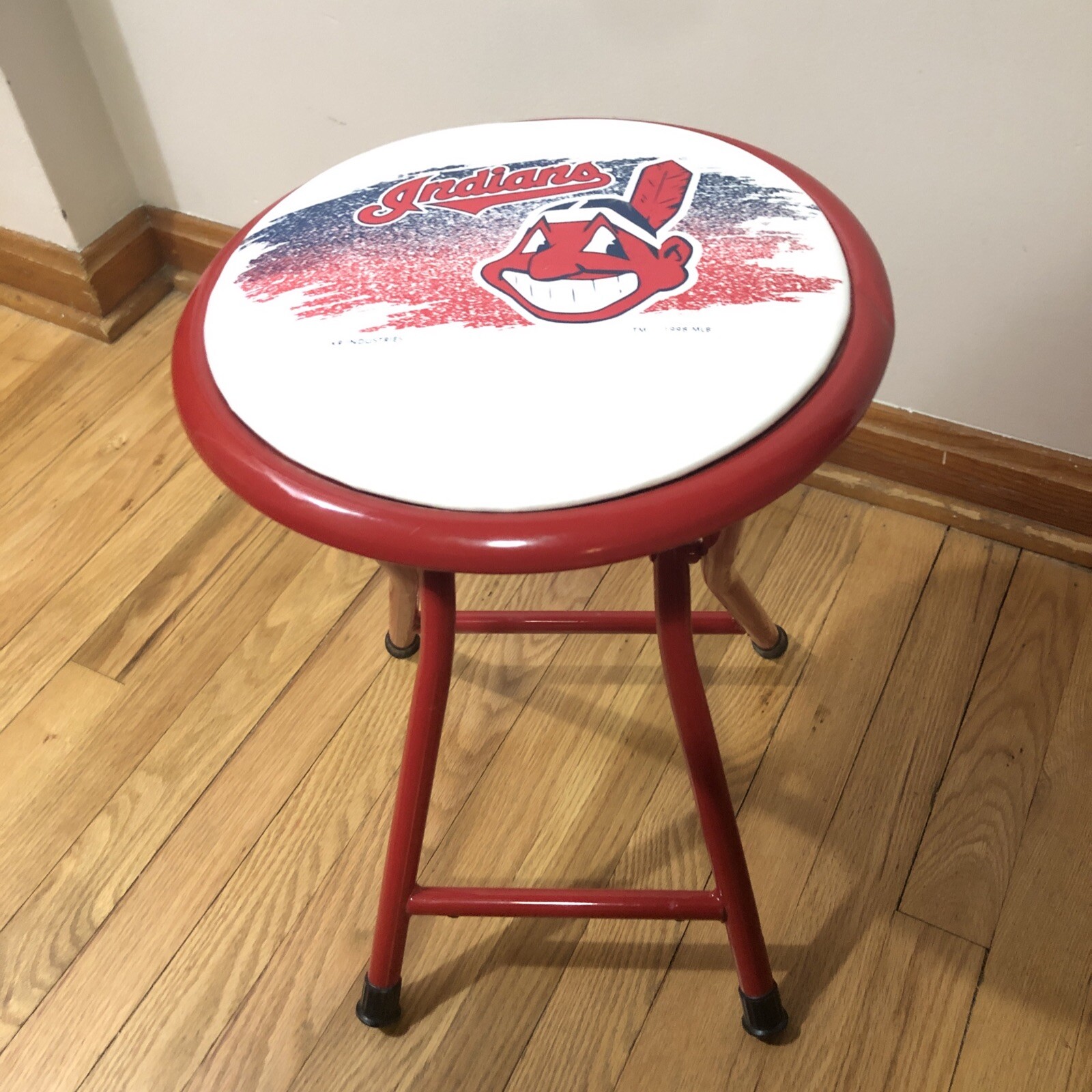Kids 17” Cleveland Indians Metal Folding Stool - MLB - Chief Wahoo 1998 ...
