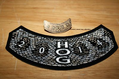 2014 HOG Patch & Pin membership rocker set Harley Owners Group | eBay
