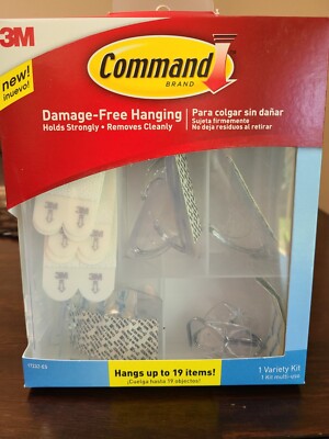 Command General Purpose Variety Kit Hangs Up to 19 Items Organize ...