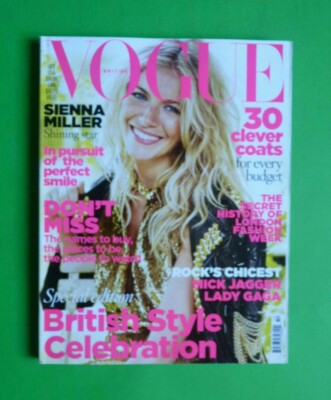 VOGUE UK October 2009 Sienna Miller Kinga Rajzak Tim Walker Kai Z Feng ...