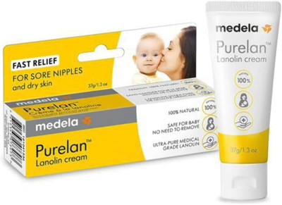 Purelan Lanolin Nipple Cream, Fast Relief for Sore Nipples and Dry Skin ...